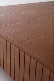 Tmavě hnědý konferenční stolek z MDF 90x90 cm Furuvik – Jotex