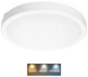 LED Koupelnové stropní svítidlo NAIROS LED/36W/230V 3000/4000/6500K IP65 bílá