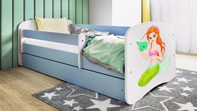 XXXLutz POSTEL PRO DĚTI A MLÁDEŽ 80/160 cm, modrá, bílá MID.YOU - Dětské pokoje sestavy - 00214200023S
