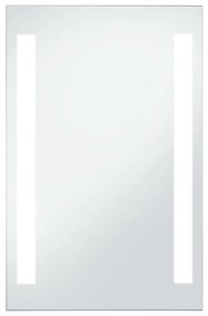 144704 vidaXL Koupelnové nástěnné zrcadlo s LED osvětlením 60 x 100 cm