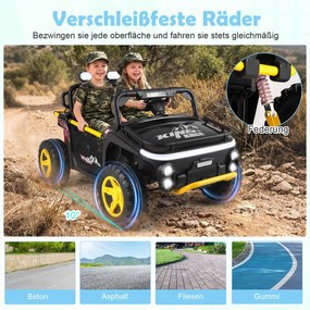 Costway 24 V dětské elektrické vozidlo 2-sedadlové elektrické