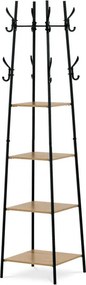 Stojanový věšák kovový hnědý GD-170 OAK