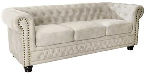 Designová trojsedačka Chesterfield 200 cm šampaňský samet