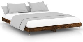 Rám postele kouřový dub 180 x 200 cm kompozitní dřevo,  832122