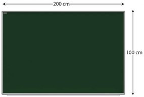 Allboards, Magnetická křídová tabule 200x100 cm (zelená), GB2010