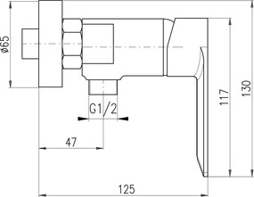 Slezák - RAV Sprchová baterie NIL - NL181.5CMAT, Černá mat