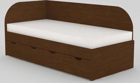 Dřevona - Elitte Dětská postel REA GARY 90x200 s úložným prostorem, levá, WENGE
