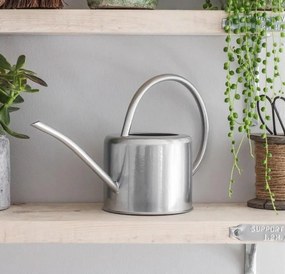 Garden Trading Konev na zalévání Steel 1,9 l, stříbrná barva, kov