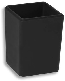 Novaservis Náhradní dóza na koupelovou sůl černé sklo matované 6404,5XS