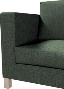 Potah na pohovku IKEA  Karlanda 3-místná nerozkládací, krátký barva zelená látka pletený vzor