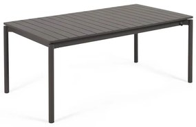 Zahradní rozkládací stůl tana 180 (240) x 100 cm černý MUZZA