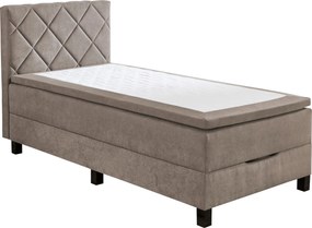 XXXLutz POSTEL BOXSPRING, 100/200 cm, šedohnědá Carryhome - Jednolůžkové postele - 002157037003