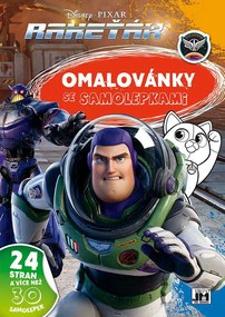 JIRI MODELS Omalovánky A4 se samolepkami  Rakeťák 9