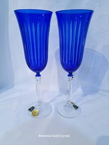 Barevné sklenice na šampaňské 180 ml, 2 ks - Vzor 4