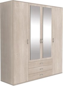 Šatní skříň Ozyrys 200 cm, bílá