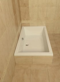 Polysan, DEEP hluboká sprchová vanička obdélník 120x75x26cm, bílá, 71564