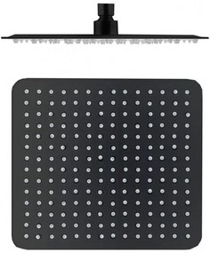 Arttec Hlavová sprcha hranatá kovová 30x30 cm černá matná, Barva: černá matná KS0004CMAT