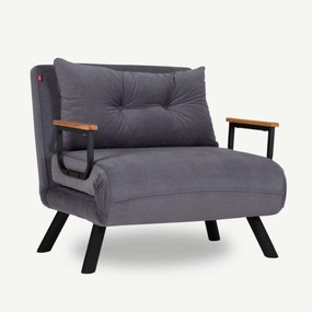 Atelier del Sofa 1-místná pohovka Sando Single - Grey, Šedá
