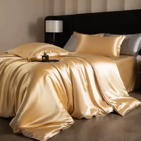 Hedvábné povlečení Velvet Gold: 140x200cm, 70x90cm