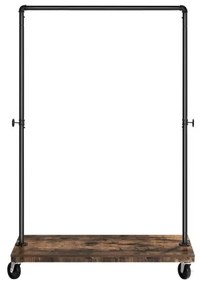 Mobilní stojanový věšák LINEA hnědá/černá