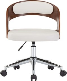 vidaXL Otočné jídelní židle 2 ks ohýbané dřevo a textil [3054911] Barva: Šedá