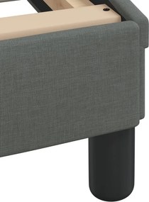 Postel s matrací Hvar tmavě šedá 120 x 200 cm textil 3208521