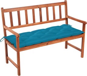 Zahradní lavice s poduškou 120 cm masivní akáciové dřevo 3063787