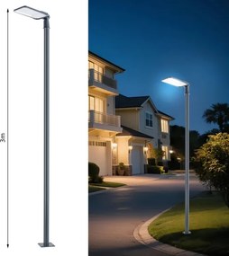 Brilagi-LED Venk. lampa se sloupem a kl. 3 m URBANLIGHT LED/200W/230V antr. IP65