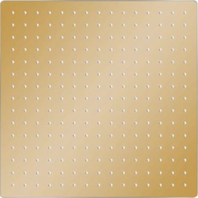 Dešťová sprchová hlavice nerezová ocel 40x40 cm čtverec zlatá 147711