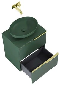 LOTOSAN Urban skříňka pod umyvadlo 60cm, smaragd matná AQ LN9081