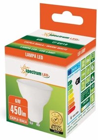 Spectrum LED LED žárovka Teplá GU10 230V 6W 13265