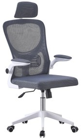 Ergonomická kancelářská židle MAVI - šedá síťovina