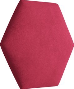 Eka Čalouněný panel Hexagon Trinity 40,5 cm x 35,3 cm - Rubínová 2324