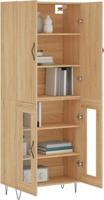 Skříň highboard dub sonoma 69,5 x 34 x 180 cm kompozitní dřevo 3198068