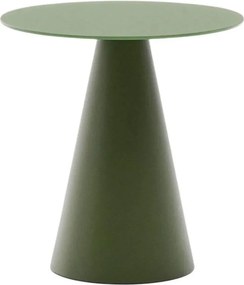 Kulatý odkládací stolek se skleněnou deskou ø 50 cm Wilshire – Kave Home