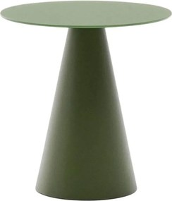 Kulatý odkládací stolek se skleněnou deskou ø 50 cm Wilshire – Kave Home