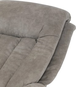 TV křeslo ZIKMUND s elektrickým polohováním — látka, světle šedá