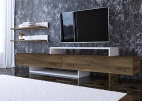 Casarredo - Komfort nábytek Televizní stolek LISMORE ořech/bílá