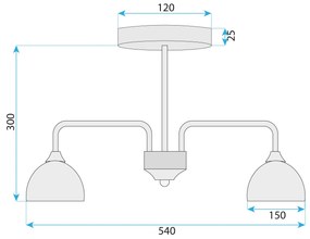 Toolight Závěsné osvětlení Spider G084-3C černé