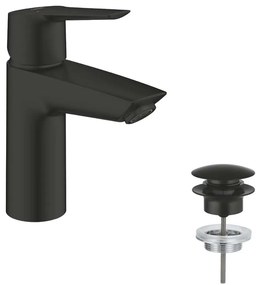 Grohe QuickFix Start - Umyvadlová baterie s výpustí Push-Open, matná černá 235502432