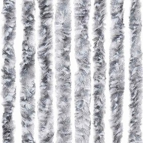 Závěs proti hmyzu bílošedý 90 x 200 cm Chenille 315133