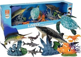 LEAN Toys Sada mořských živočichů s pohyblivými prvky