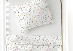Bavlněné povlečení do postýlky Barevný kvítek Velikost: 100 x 135 + 45 x 65