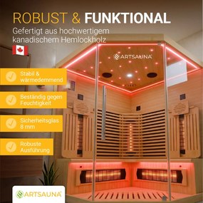 Artsauna Infrasauna Malmö 140, přírodní