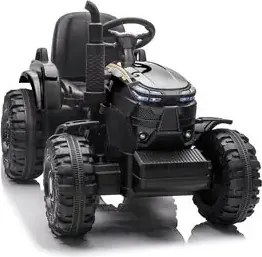 Eljet Dětský elektrický traktor STYLE černá / 80W / rychlost 3-5km/h /