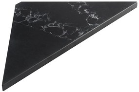 Sapho Sapho, ABELINE rohová police Rockstone 200x200mm, černá attica, AE200-0598