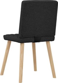 Jídelní židle 6 ks černé textil 3315493