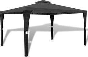 Polyratanový altán 3x4m tmavě šedý