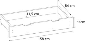 Dětský úložný box DOMEČEK D3 borovice