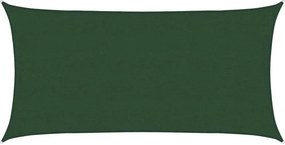 Plachta proti slunci 160 g/m² tmavě zelená 4 x 7 m HDPE 311465